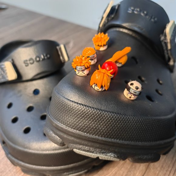 Shoes | Custom Naruto Akatsuki Meme Clog Shoes Diy Modification Based ...